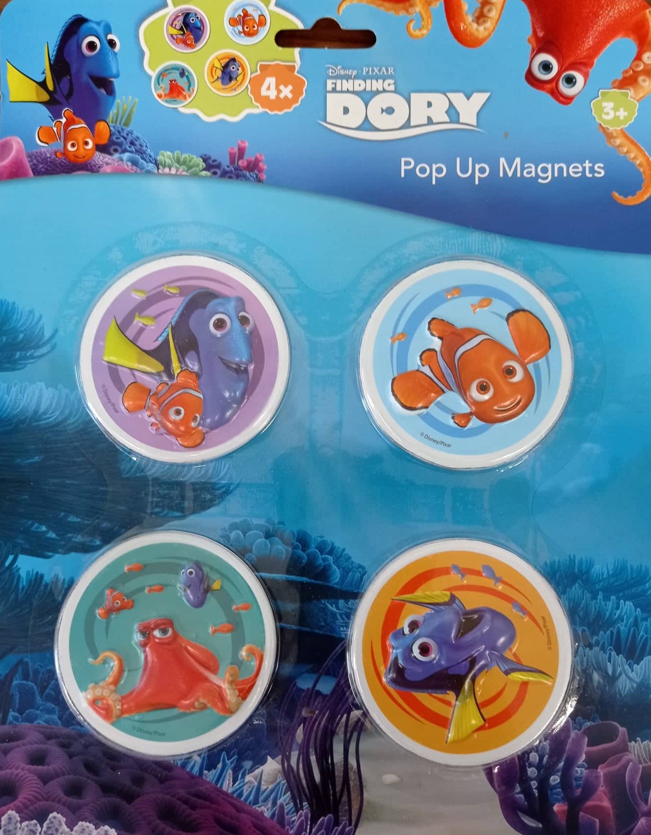 Szenilla nyomában (Finding Dory) hűtőmágnesek - 4 db